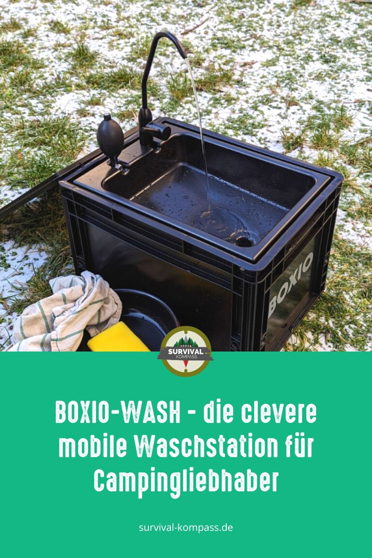 BOXIO-WASH – mobile Waschstation für Camping & Outdoor