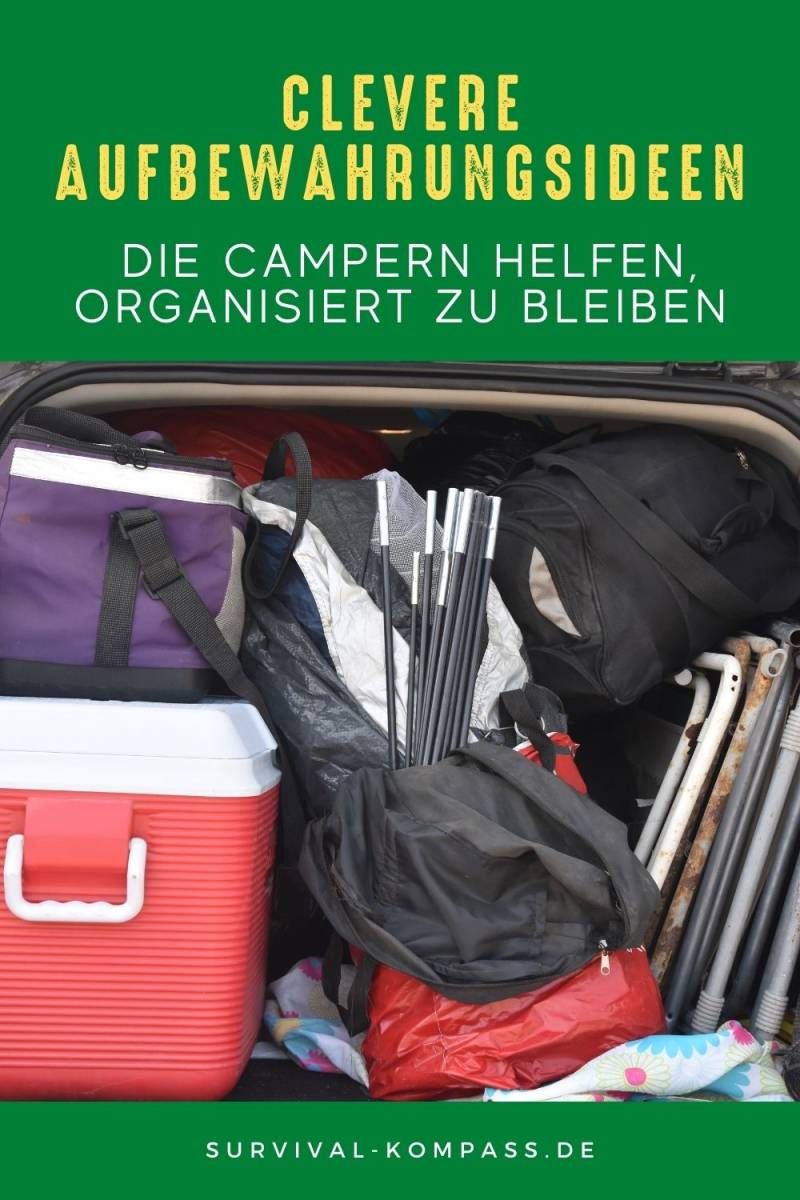 19 clevere und einfache Aufbewahrungsideen fürs Camping