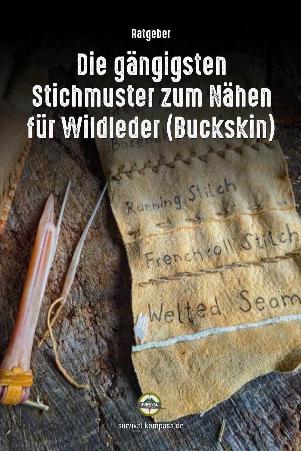 Nähen mit Wildleder (Buckskin): Die besten Nähstiche